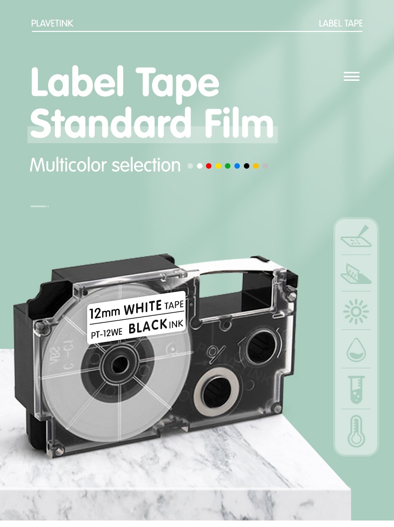 Compatible CASIO EZ Label Printer Tape 9mm 12mm 18mm Label Cartridge ...