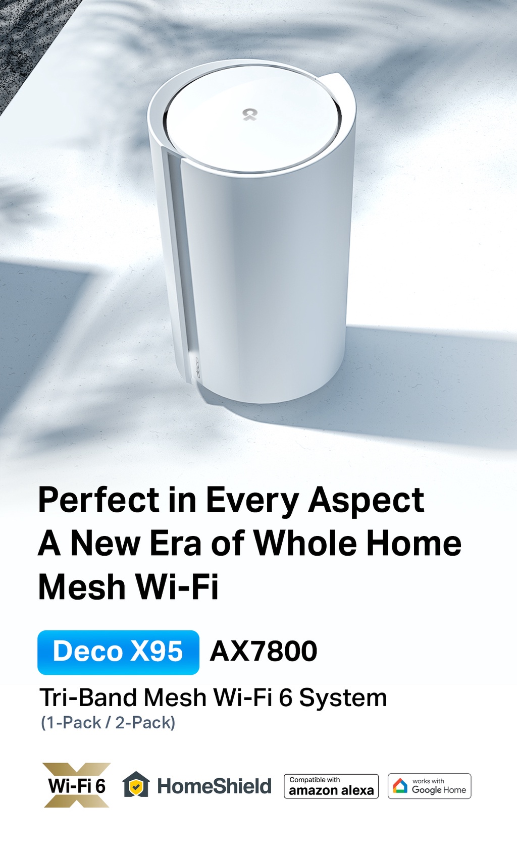 TP-LINK AX7800 Tri-Band 2.5G Port HE160 Whole Home Ai-Driven AX WIFI 6 ...