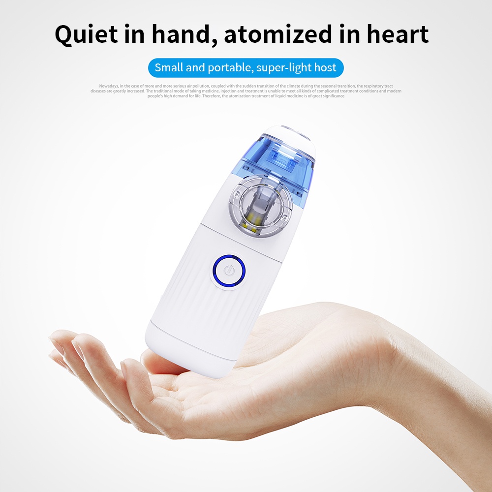 [USB+Battery Powered]Portable Nebulizer Handheld Mesh Inhaler ...