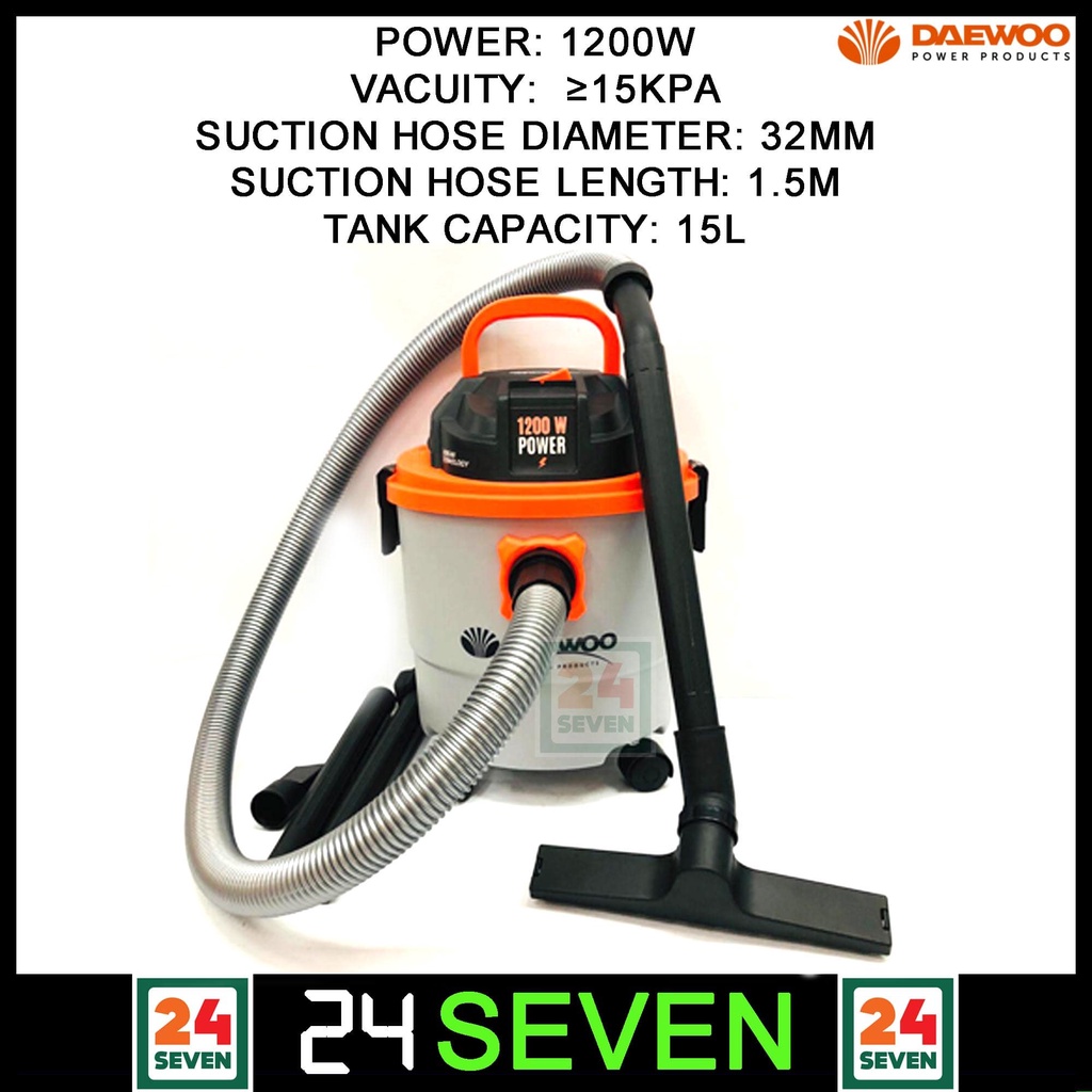 DAEWOO VACUUM CLEANER 15L 20L 30L 40L WET AND DRY 1200W 15L 1250W 20L ...