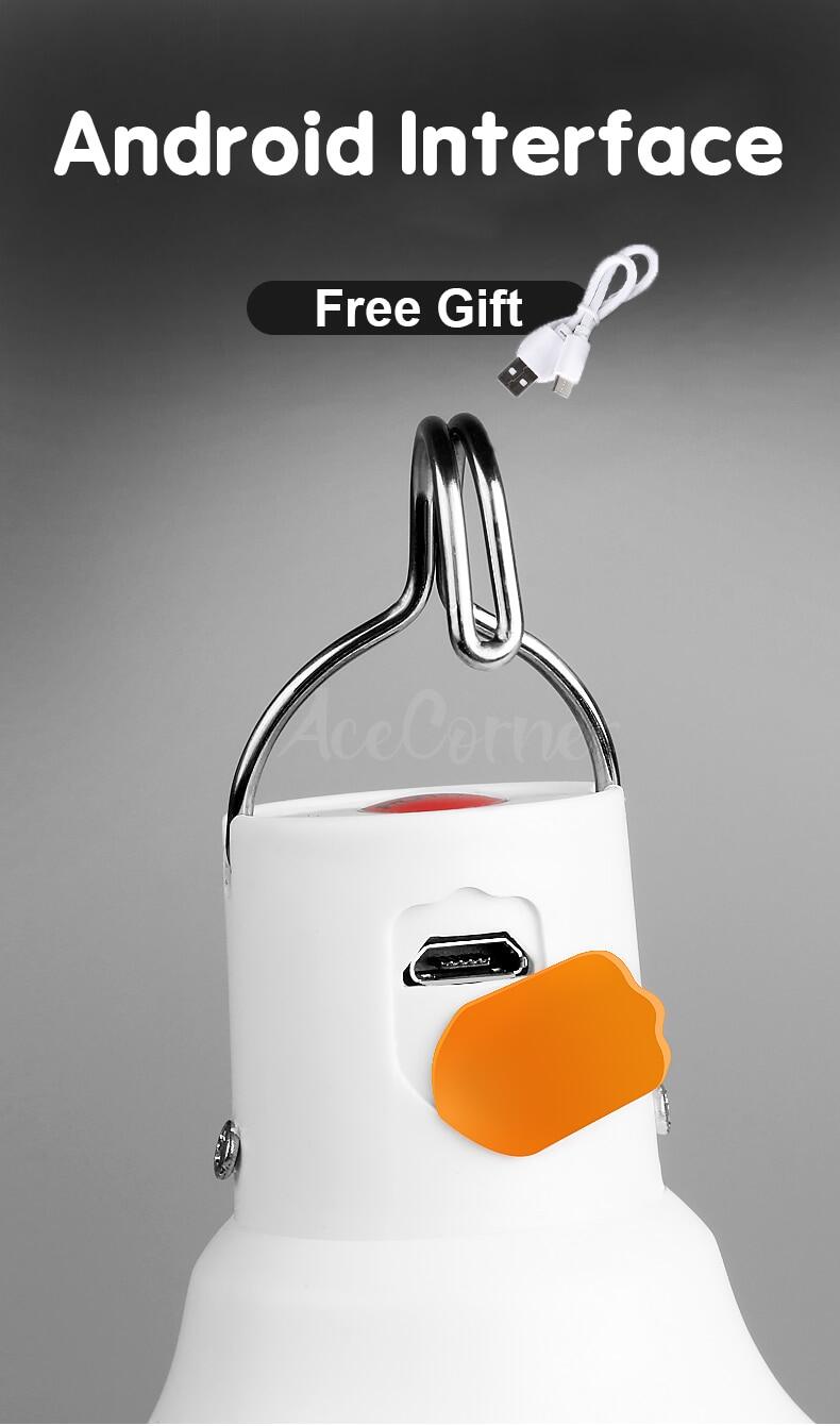 Rechargeable Led Bulb Long usable time USB Charging Light Portable Lamp ...