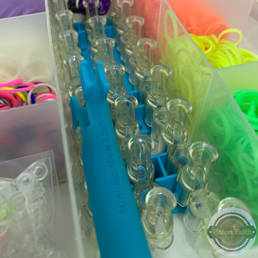 ORIGINAL RAINBOW LOOM RUBBER BAND WITH ORGANIZER BOX | Shopee Malaysia