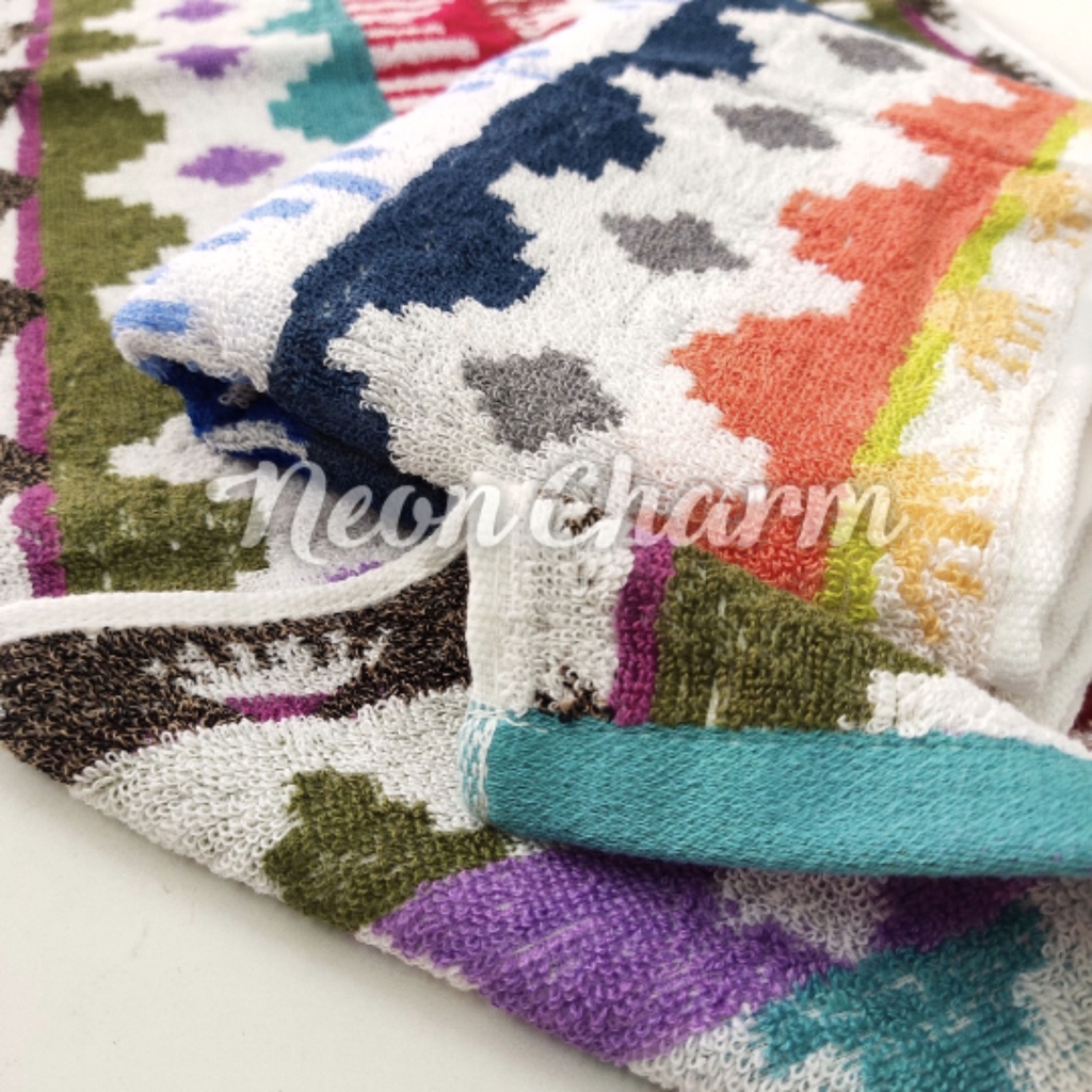 NC 3480 Stripe Pattern Face Towel/ Tuala Muka Berjalur/条纹长面巾 | Shopee ...