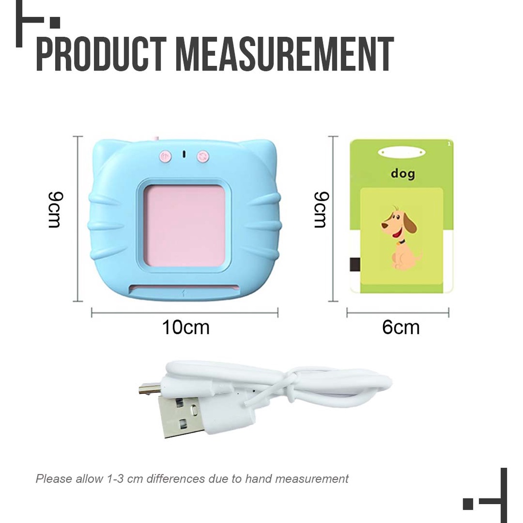 ⭐Moo Baby Flash Card for Baby Learning Toys Flash Card Reader for Kids ...