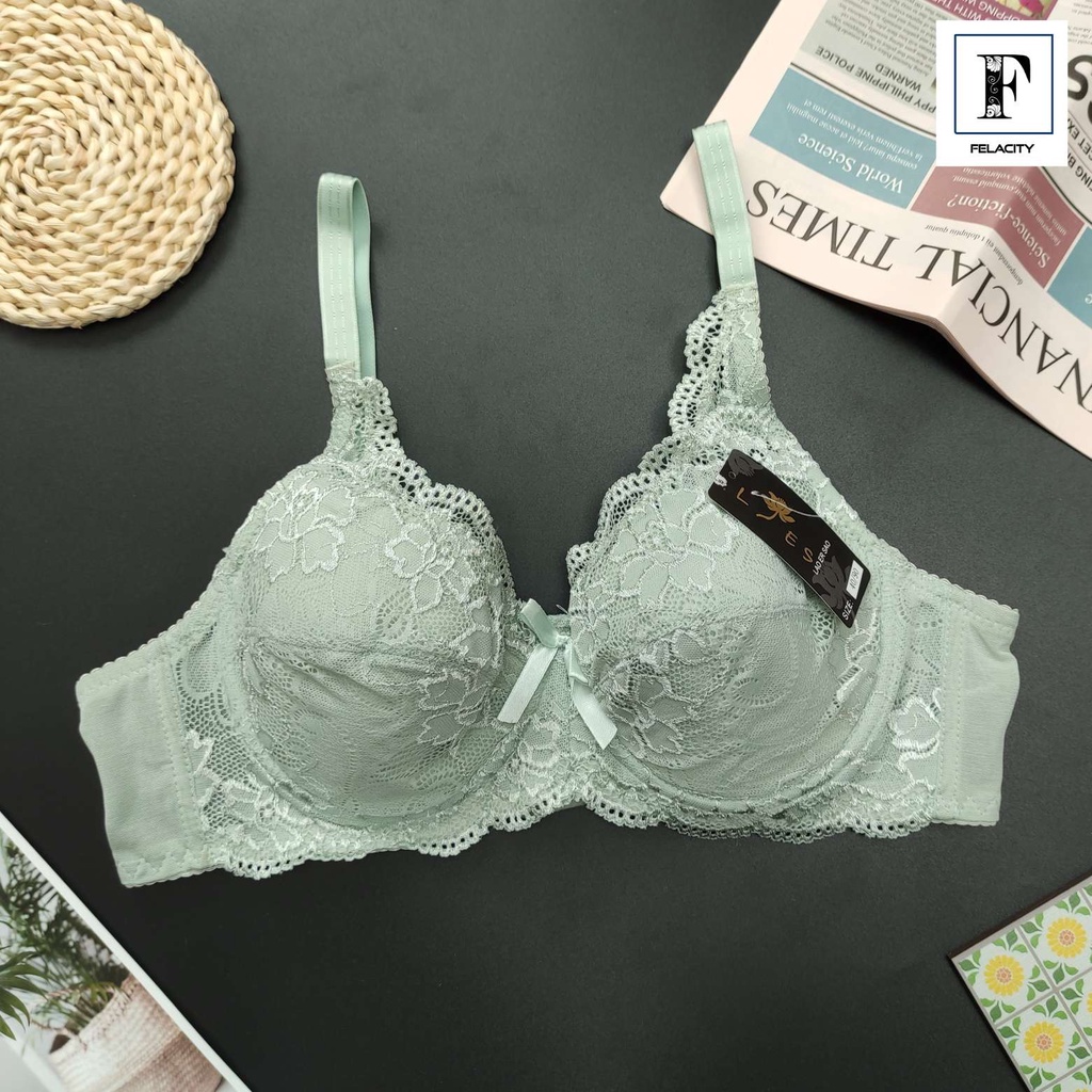 Women Bra Wired Lace Soft Cup BC Cup 34-44 Baju Dalam Wanita Renda ...
