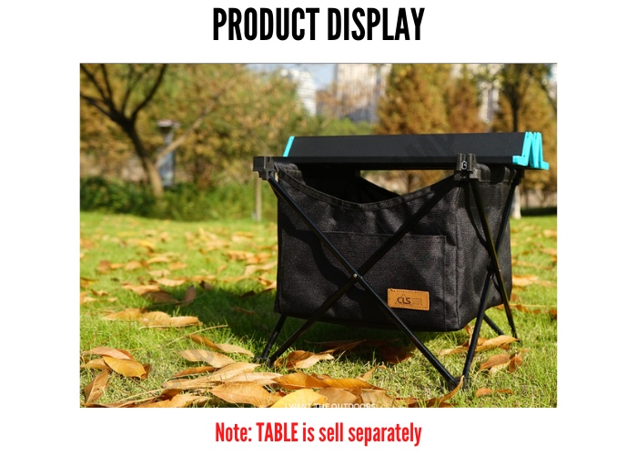 Under Table Storage Bag For Foldable Aluminium Egg Roll Table Camping ...