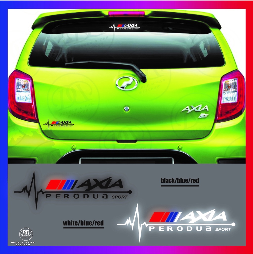 [Ready Stock]Perodua Axia heart line sticker KI00580 | Shopee Malaysia