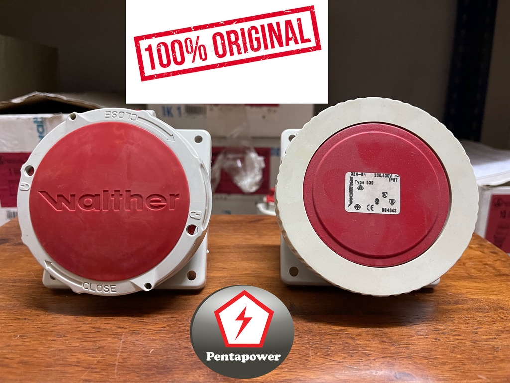 WALTHER 539 PANEL ANGLED SOCKET 32A 3P+N+E IP67 | Shopee Malaysia