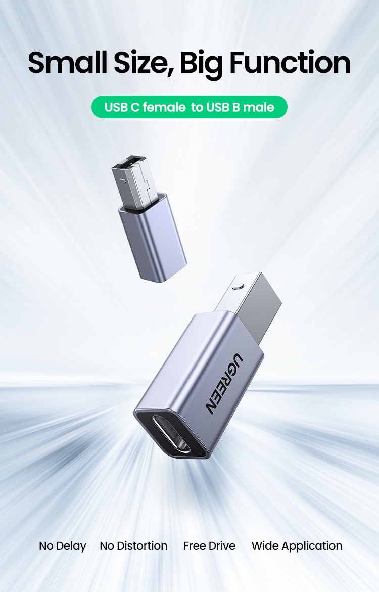 UGREEN Original USBC Female to USB B Male Adapter Printer Adapter Type ...