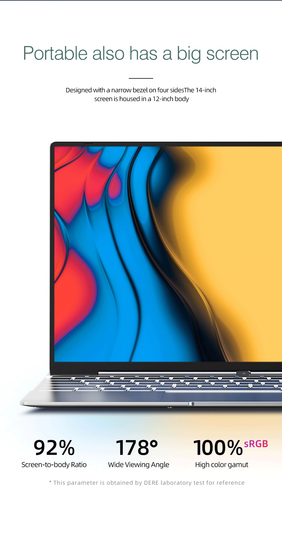 DERE Laptop V14s | 16GB RAM+1TB SSD | Windows 11 | 14.1 Inch FHD Screen ...