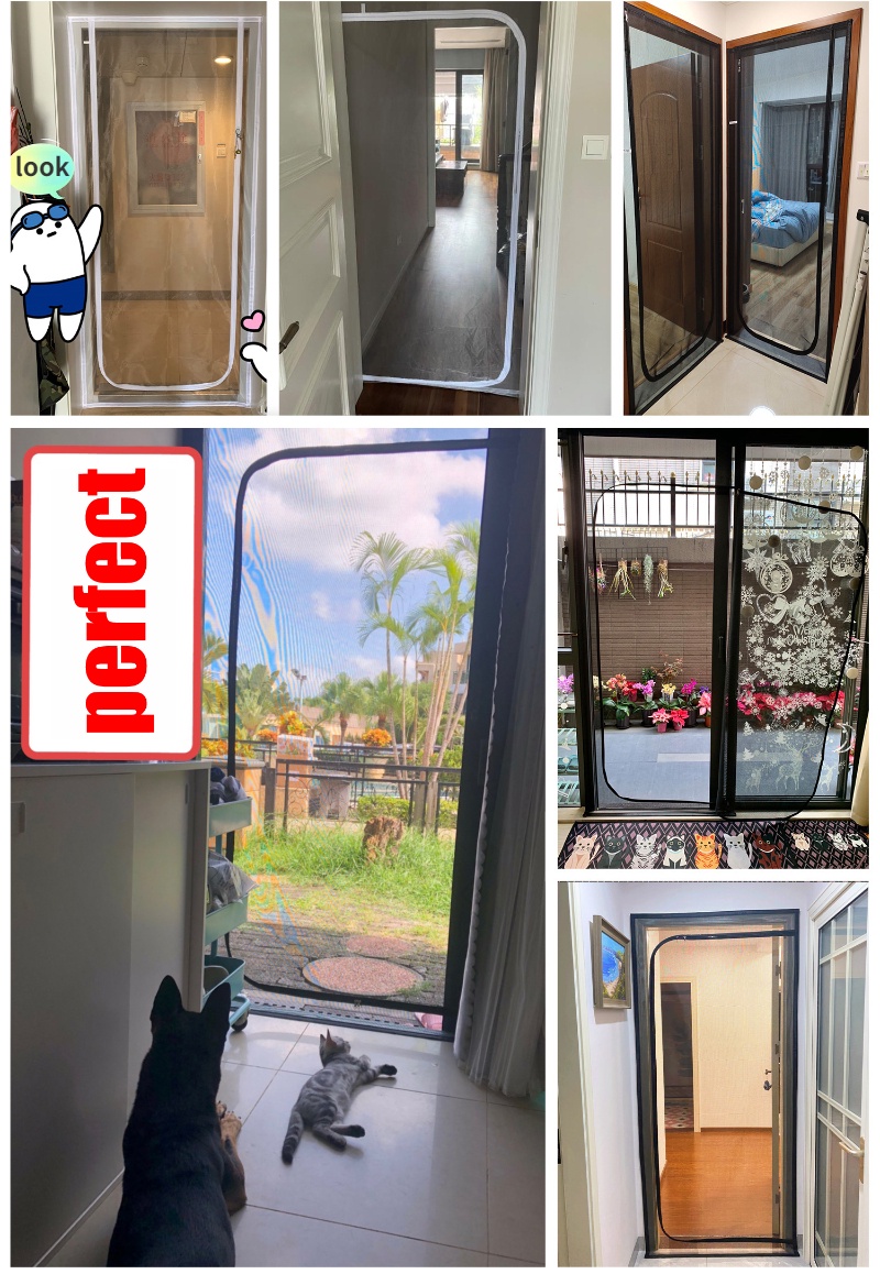 Cat Screen Door, Reinforced Heavy Duty Door Net for Dogs, Fresh Air in ...