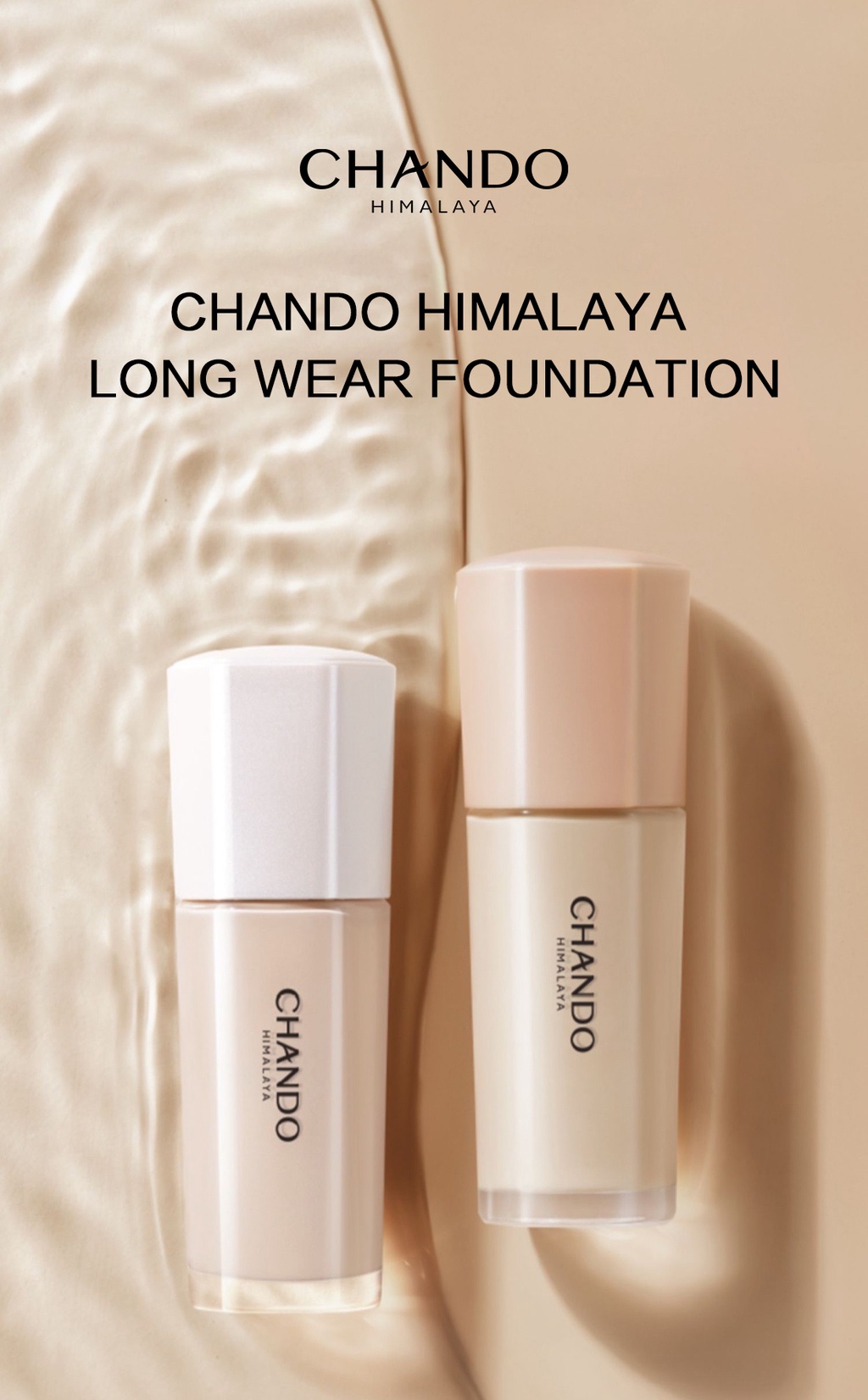 CHANDO Himalaya Long Wear Foundation 30mL Matt Cover Liquid Foundation ...