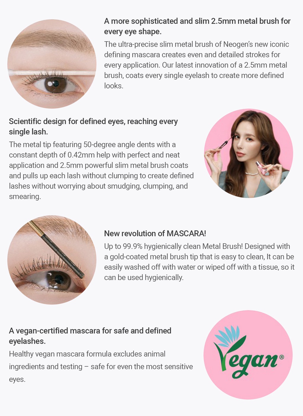 [NEOGEN DERMALOGY] Extra Slim Metal Maxicara mascara (black) (6ml ...