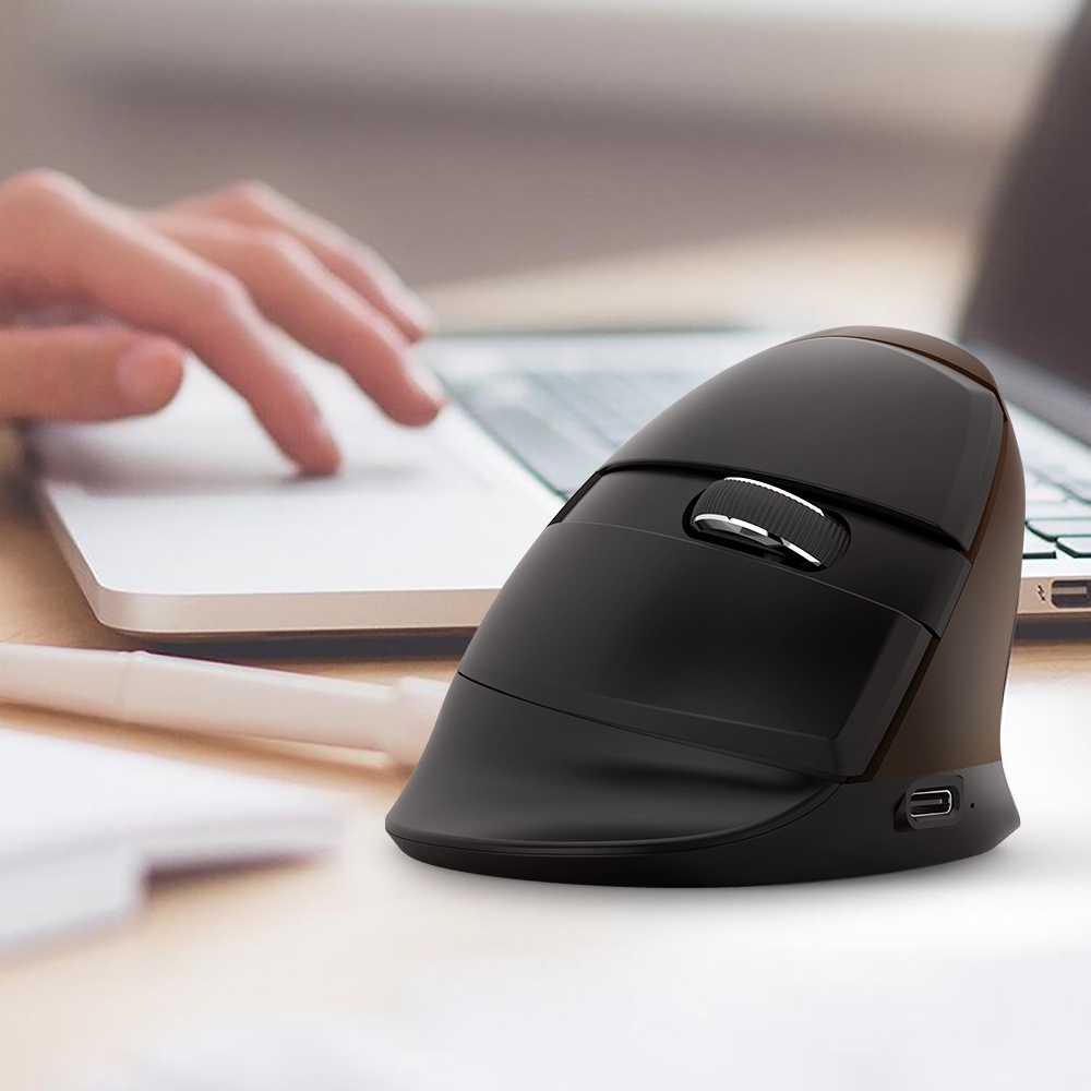 【NORGB】Delux M618 Mini Wireless White Mouse Bluetooth 4.0+2.4GHz Dual ...