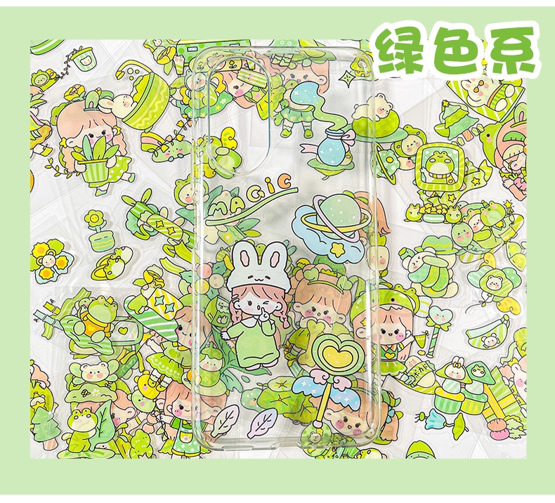 100 Non-Repeated Cartoon Small Stickers 100 Sheets Pocket Stickers Book ...