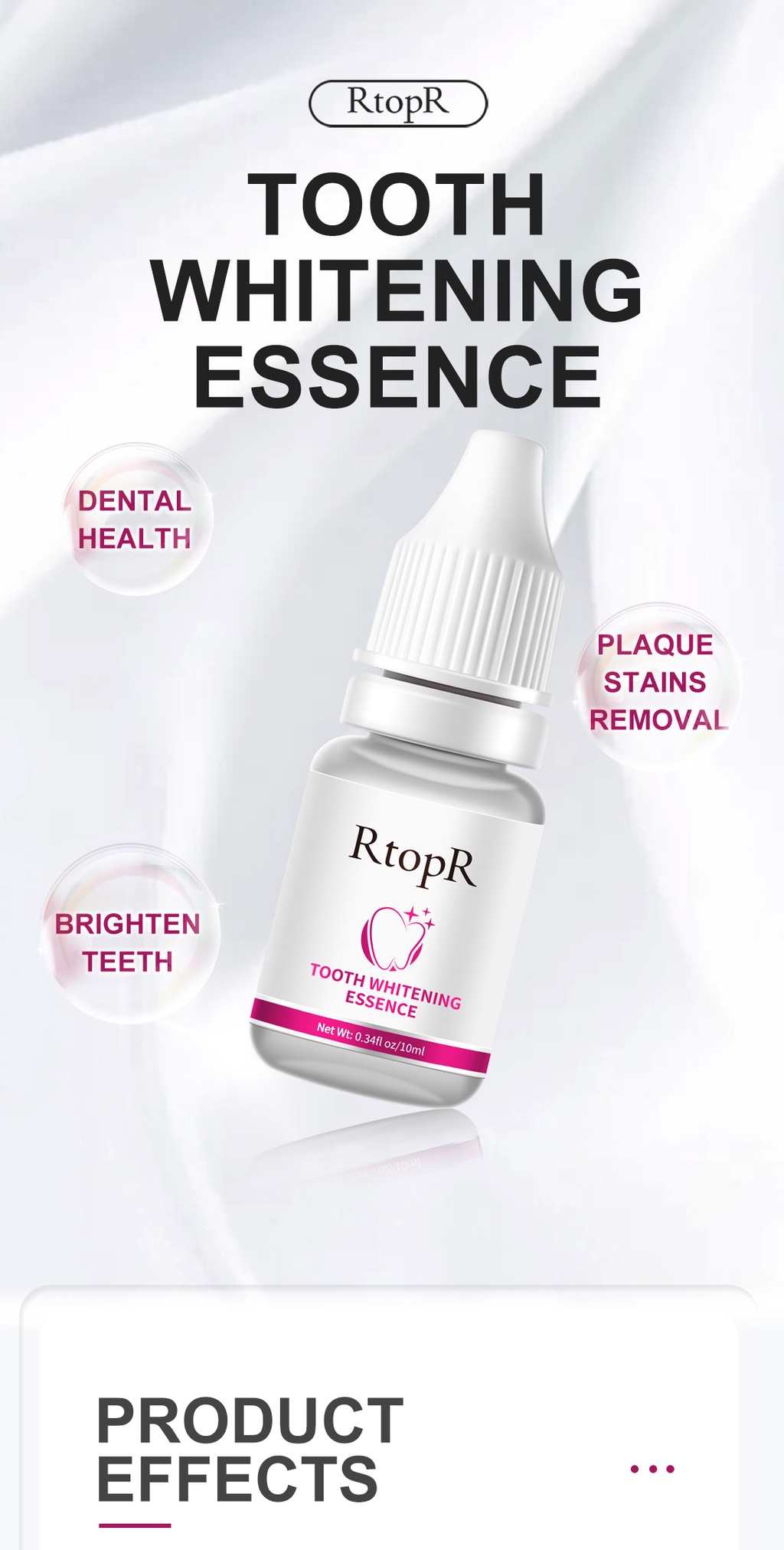 RtopR Teeth Whitening Essence Pemutih gigi Wash Yellow Teeth Remove ...