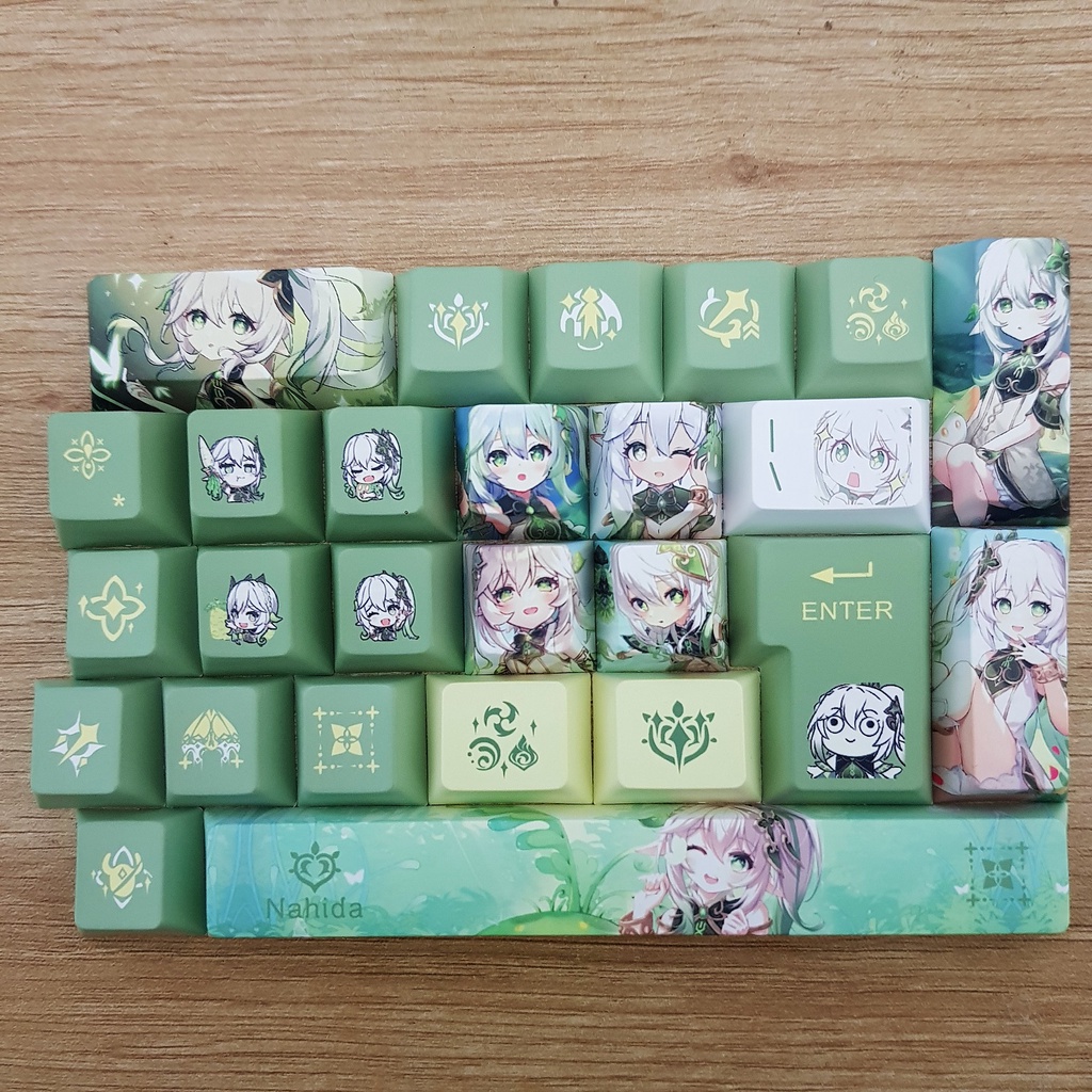 [FAST Delivery] Genshin Impact Nahida Kusanali PBT Keycap, 138 keys ...