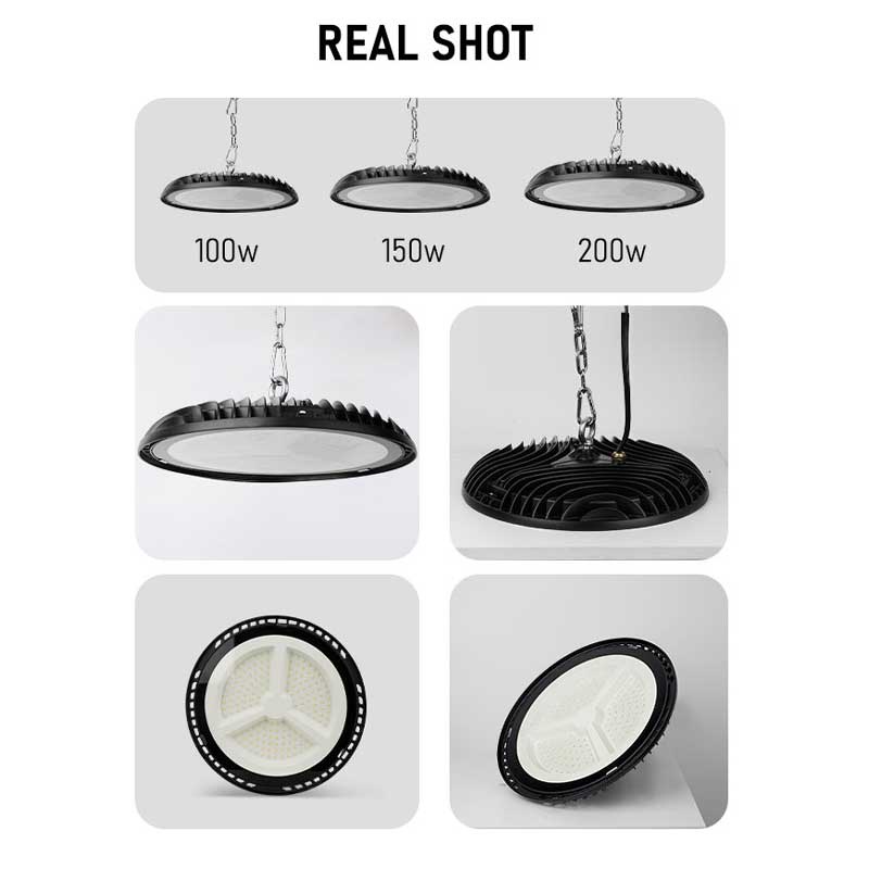 AKKO STAR industrial ufo led high bay light 100W 150W 200W aluminum ...
