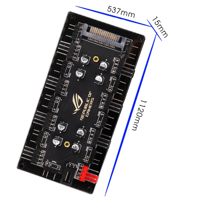 5V ARGB 3PIN + PWM 4PIN / 12V RGB 4PIN HUB Motherboard ARGB Extension ...