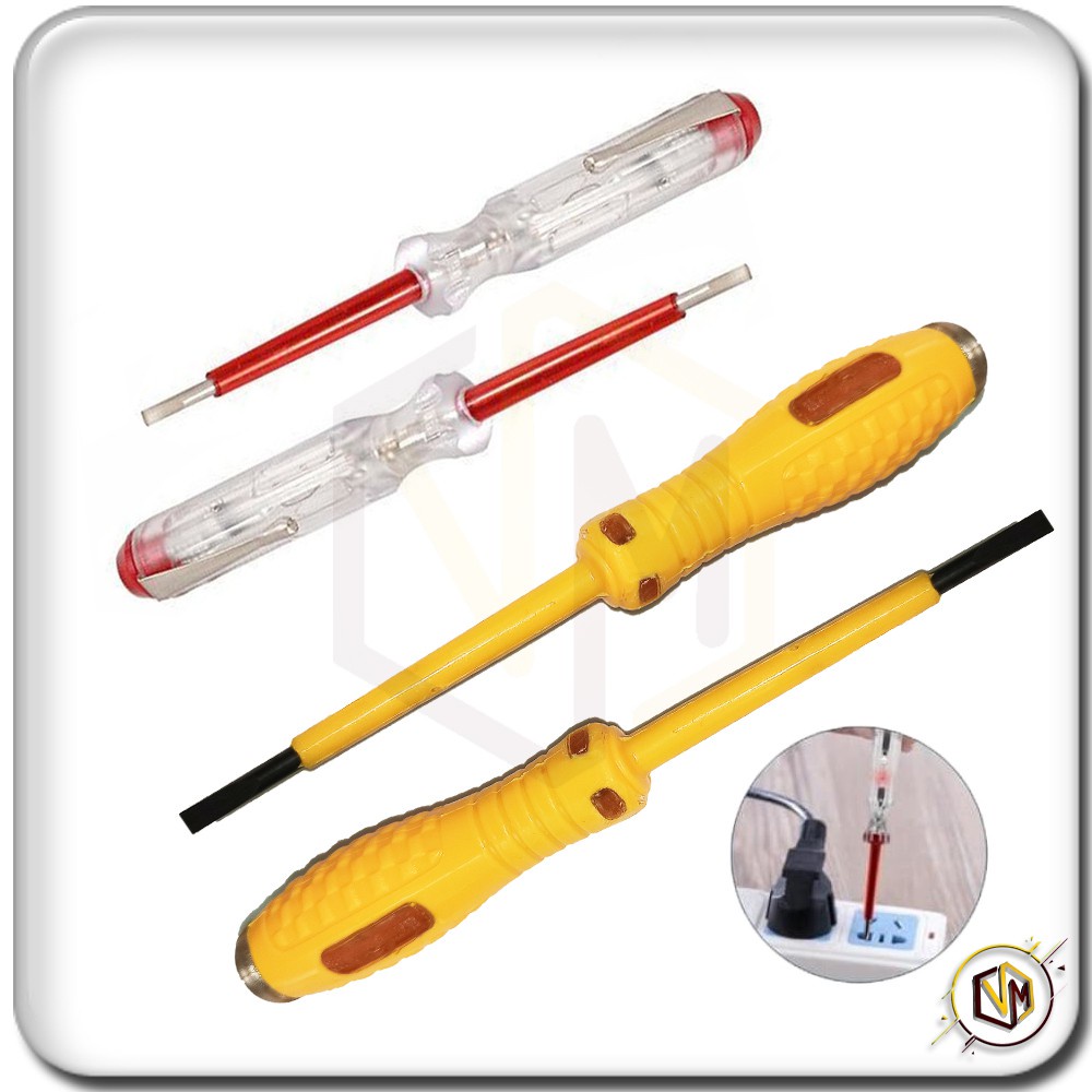 Electrical Test Pen Electrician AC Voltage Detector Screwdriver Pens ...