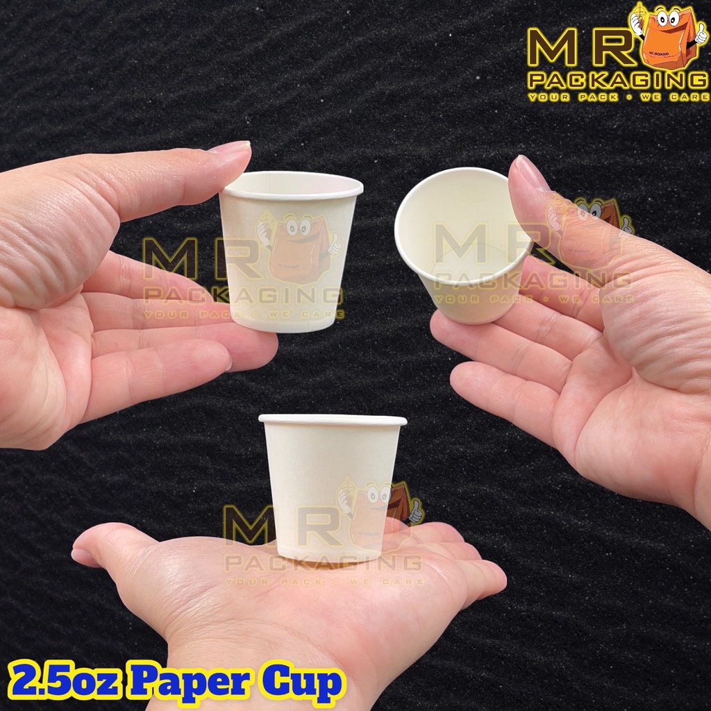 2.5oz White Paper Cup ( 100pcs± ) Paper Sampling Cup Sample Cup Paper ...