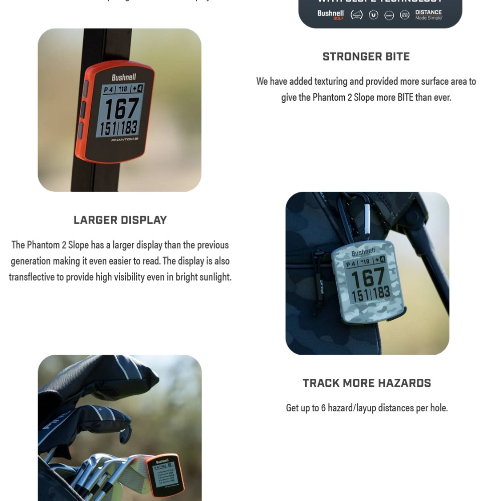 Bushnell Golf Phantom 2 Slope - preloaded with more than 38,000 ...