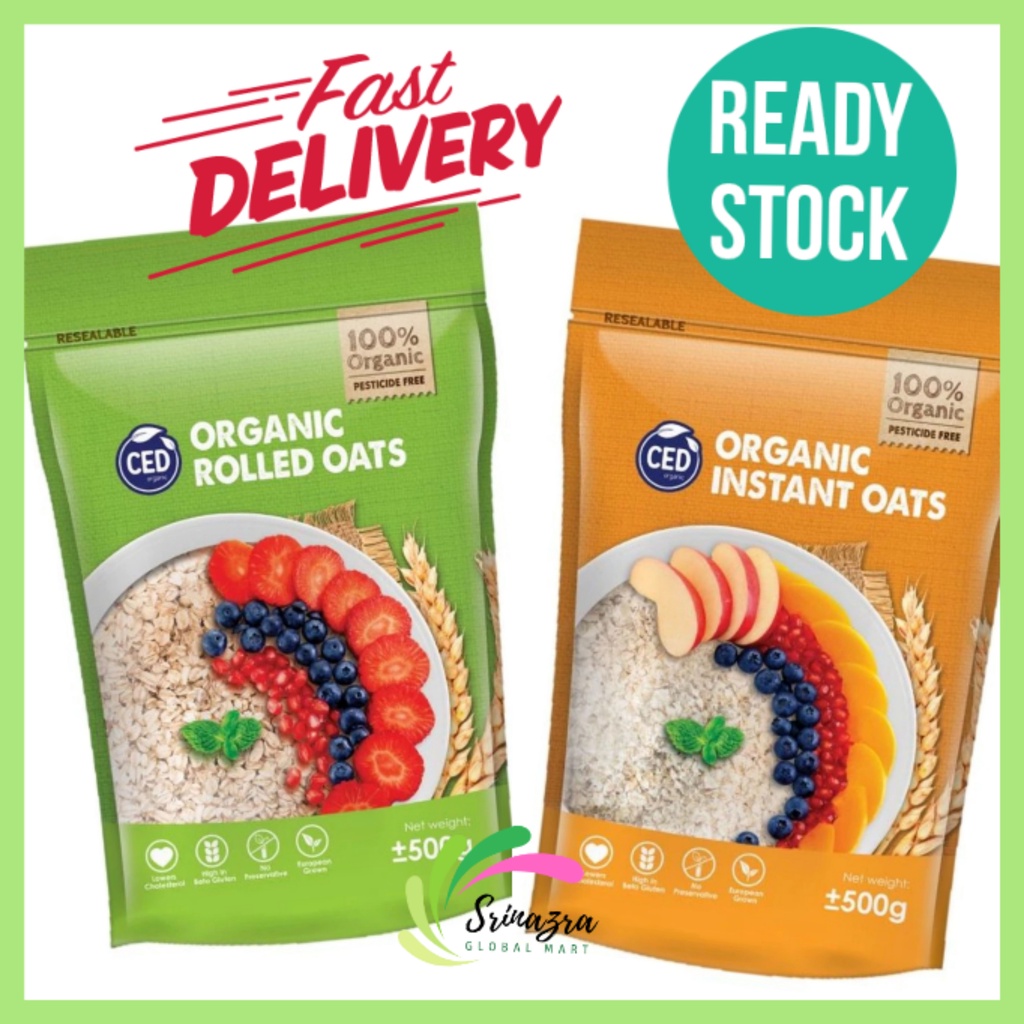 HALAL ️ 450gm CED Organic Rolled Oats Instant Healthy Breakfast Oats ... HALAL ️ 450gm CED Organic Rolled Oats Instant Healthy Breakfast Oats ...