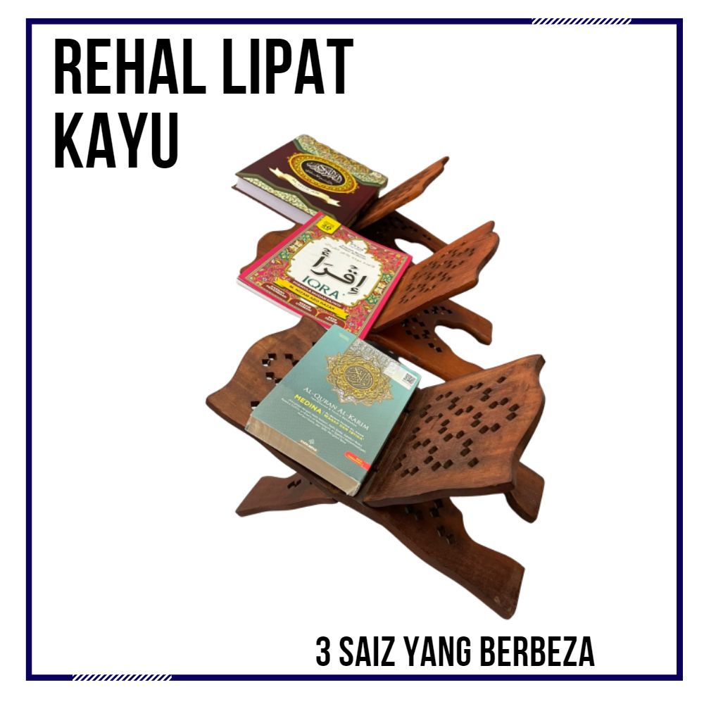 Papan Rehal Kayu Ukiran Cantik untuk Al-Quran, Iqra dan Lain-Lain ...