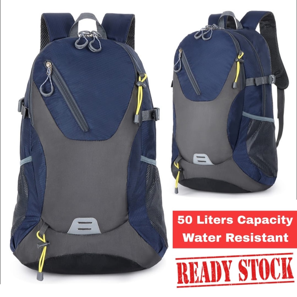 70L Large Capacity Backpack Waterproof Beg Hiking Bag Military Daki ...