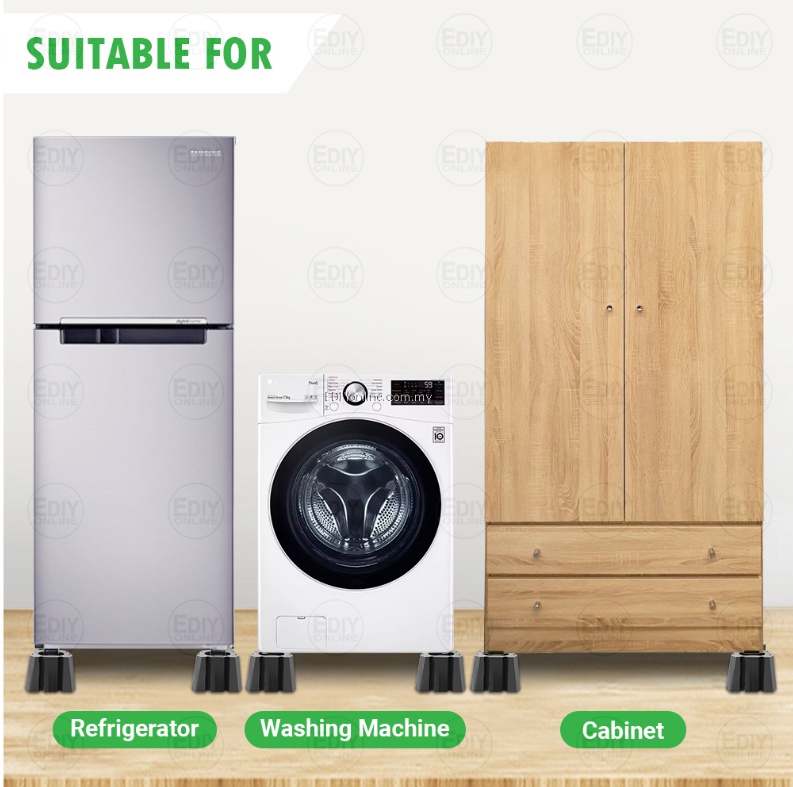 Washing Machine Stand Fridge Almari Tapak Mesin Basuh Anti Gegar Alas ...