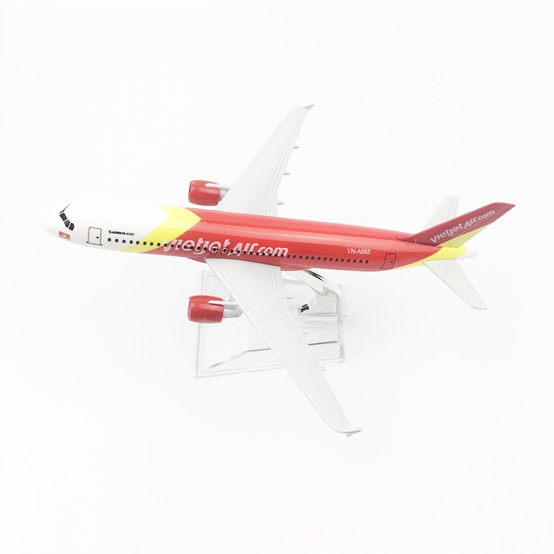 Vietjet Airbus A320 KAVY aircraft model toy made of alloy with stand ...