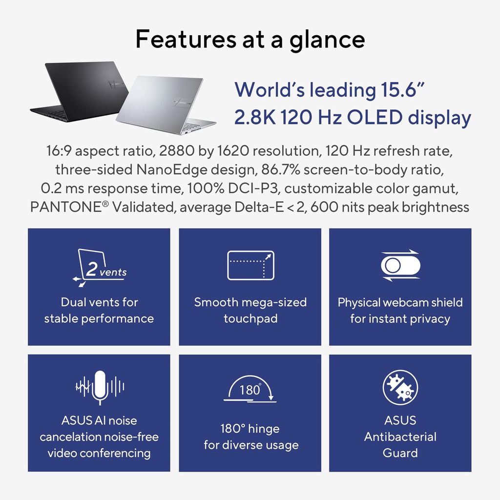 Asus Vivobook 15 OLED A1505Z-AMA083WS / A1505Z-AMA088WS i5-1235U/ 8gb ...