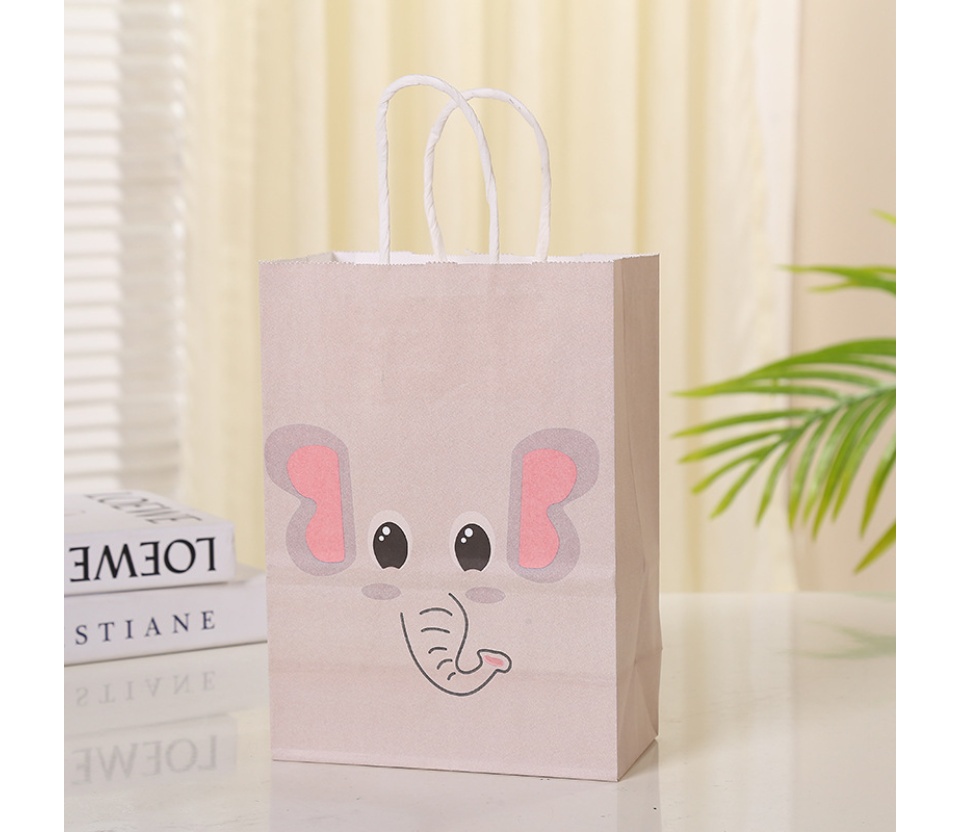 Animal Paper Bag with handle Gift Cookies Packaging Party Doorgift ...
