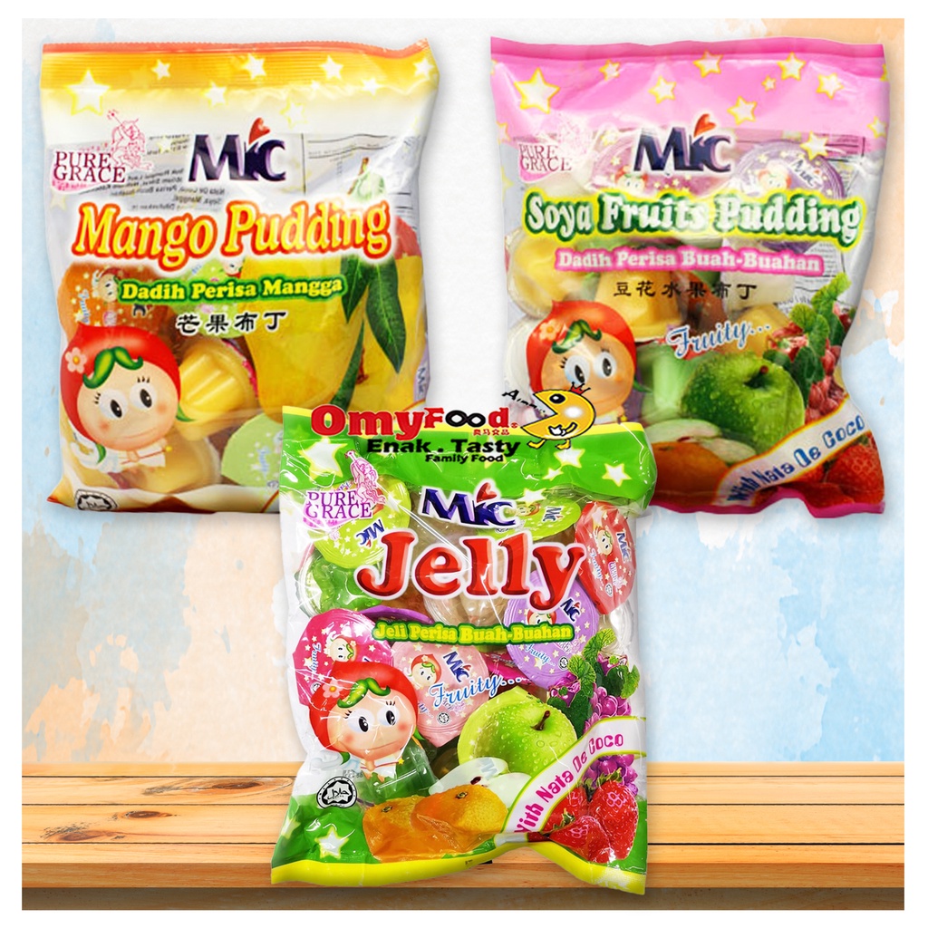 35g x 20cups Pure Grace Mic Jelly/Pudding [Jelly Fruity / Mango Pudding ...
