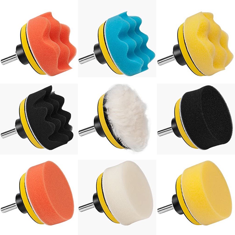 11PCCar Polish Sponge Span Polish Kereta Sponge Polish Machine Car ...