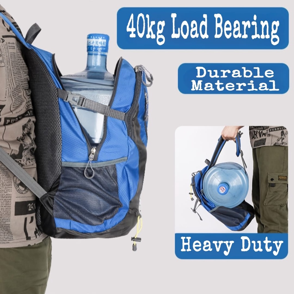 70L Large Capacity Backpack Waterproof Beg Hiking Bag Military Daki ...