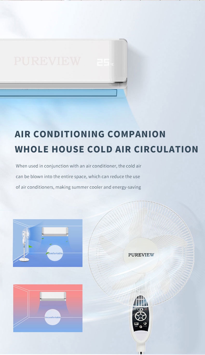 Kipas Solar Outdoor Solar Fan DC Fan Power Large Wind Portable Fan ...
