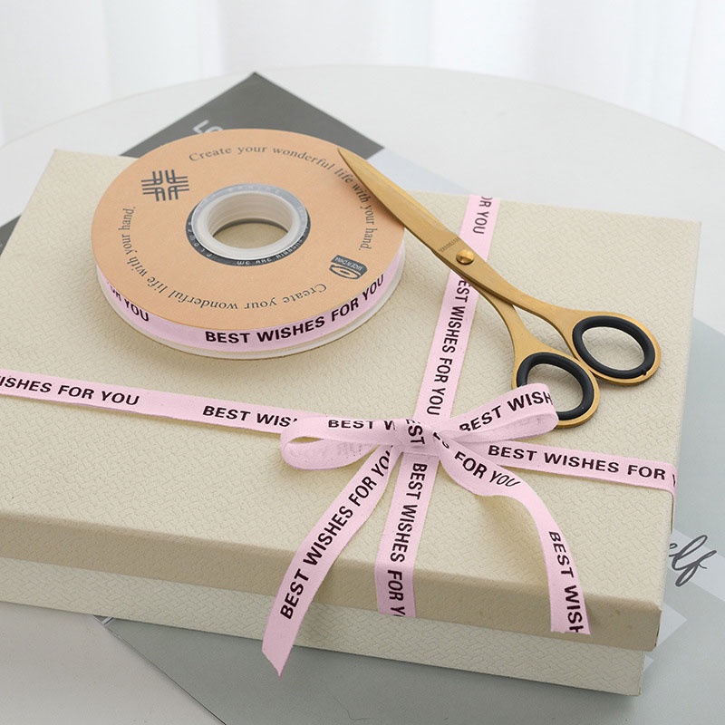 1M Simple Birthday Cake Wrapping Ribbon Flower Bouquet Wrapping Ribbon ...