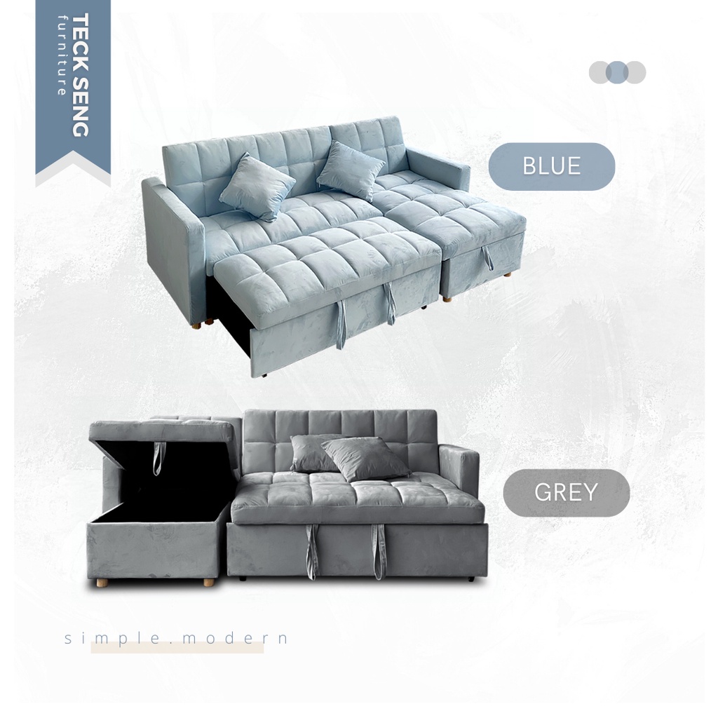 [NEW LAUNCH - Free 2 Pillow] 3 Seater Sofa Set L Shape Sofa ...
