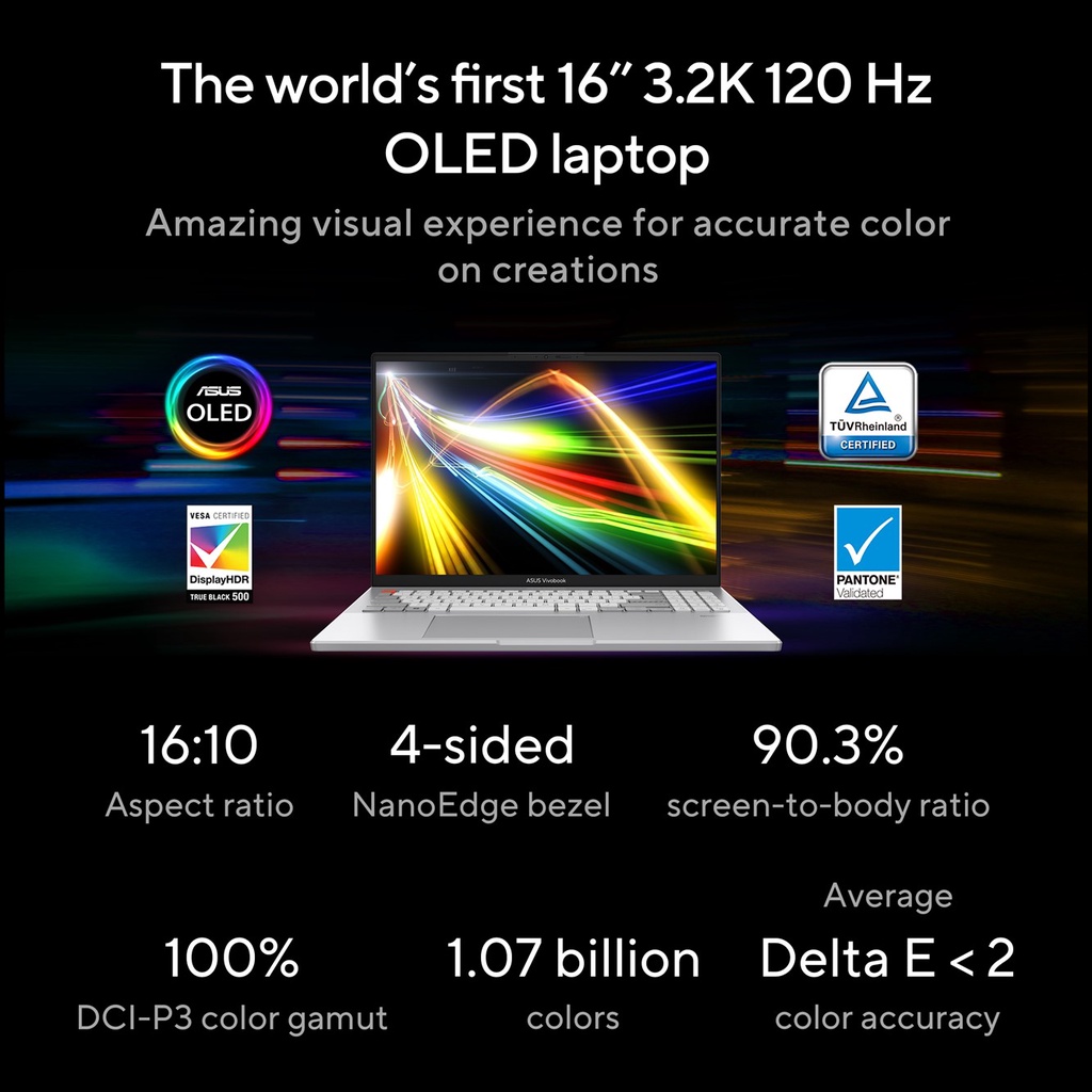 ASUS Vivobook Pro 16X OLED (N7601) i7-12650H/32GB/1TB SSD/16” 3.2K OLED ...