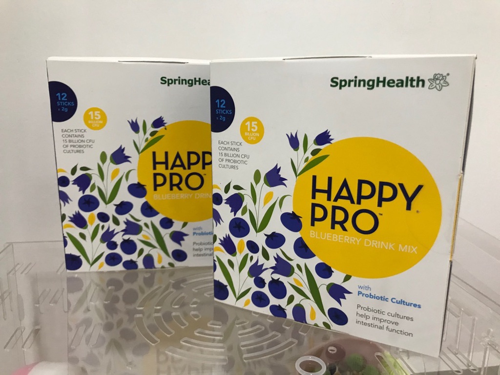 SpringHealth Happy PRO Blueberry Drink Mix 15 Billion CFU Probiotics ...