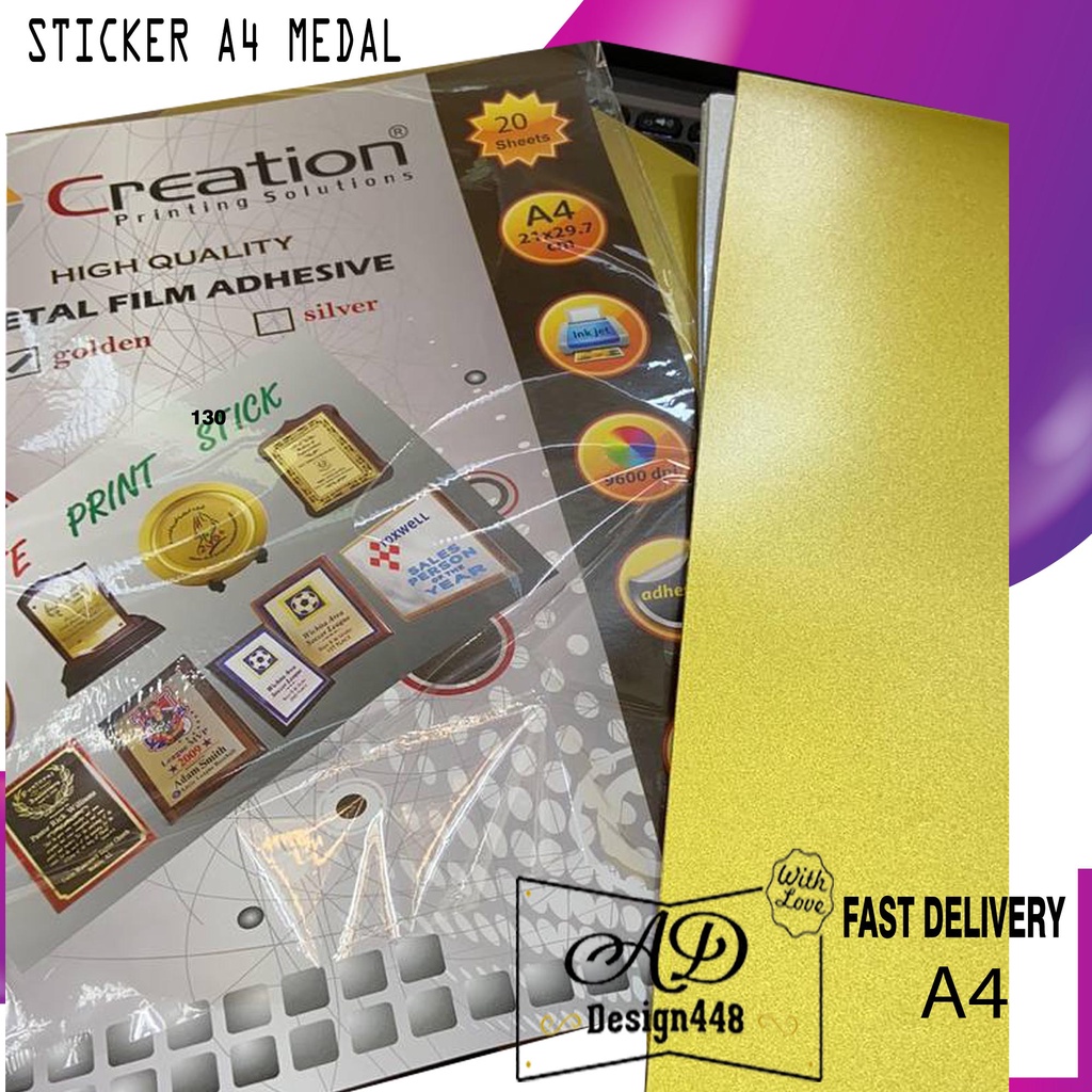 A4 Size Goldpaper for trophy & Medal (20 SHEETS) | Shopee Malaysia