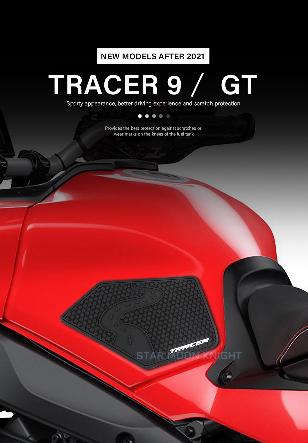 Motorcycle Tankpad anti-slip tank Pad sticker protection stickers SIDE ...