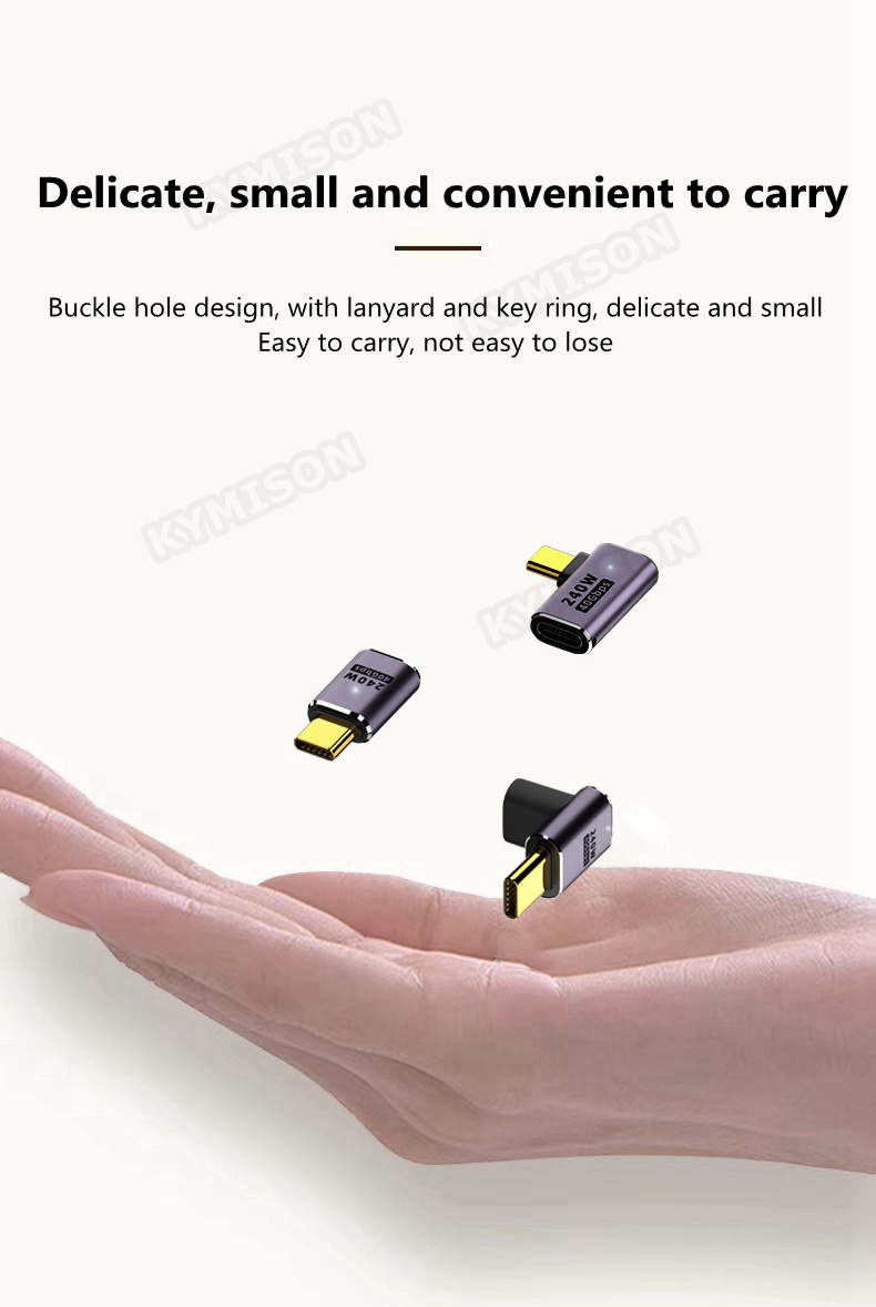 240W USB Type C OTG Adapter USB4 40Gbps Fast Data Transmission Type-C ...