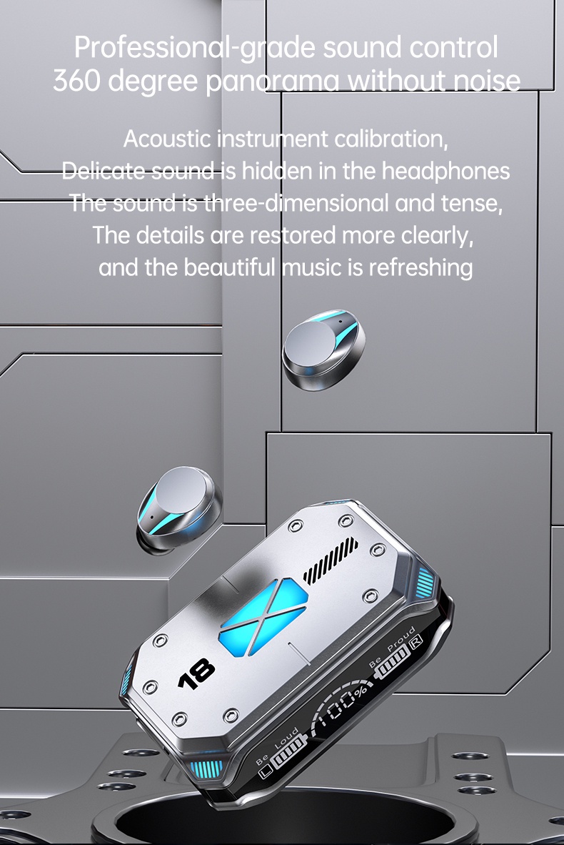 M41 Wireless Headphones TWS Bluetooth5.3 earphone HiFi IPX8 Waterproof ...