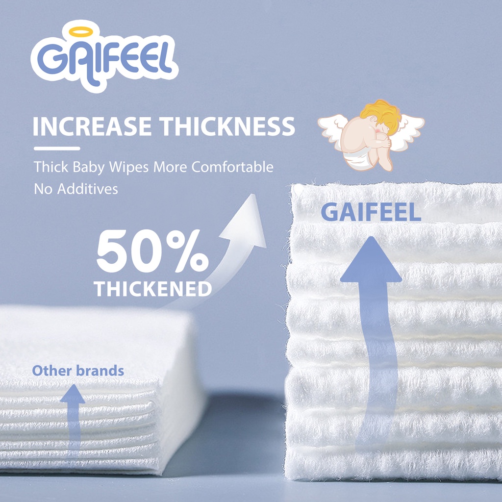 GAIFEEL Wet Tissue Baby Wet Wipes 80pcs Pack of 1 | Shopee Malaysia
