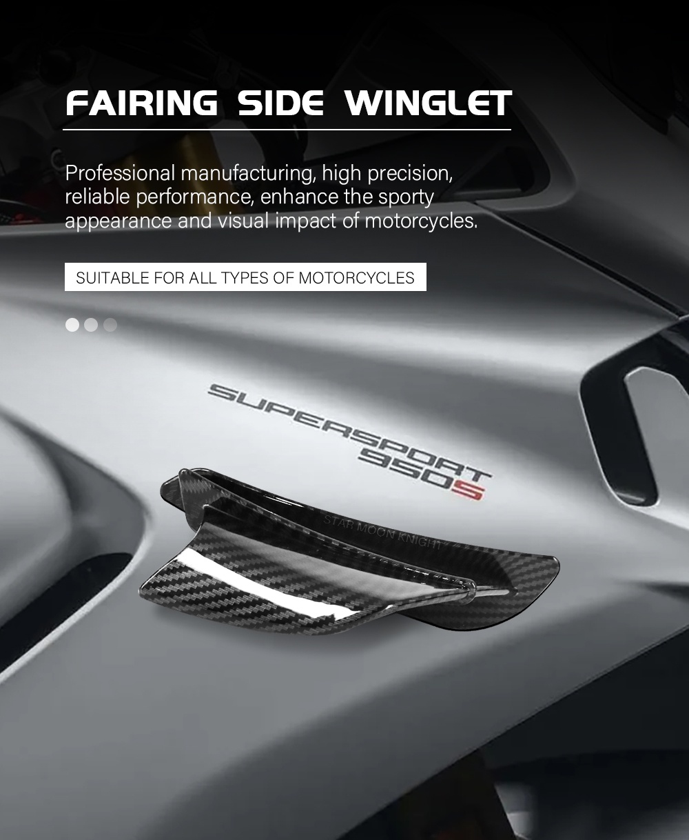 Motorcycle Winglet Aerodynamic Wing Kit Spoiler For Kawasaki Ninja 650 ...