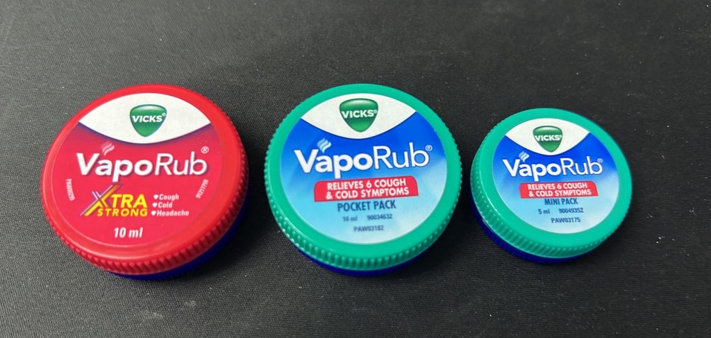 (Exp: 08/2025) Vicks VapoRub Vaporising Ointment 5g/10g Rub Inhaler ...
