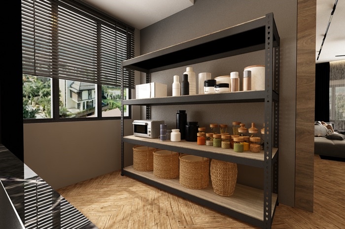 RoyalRack【Matte Black】Boltless Rack Storeroom Warehouse Storage Shelf ...