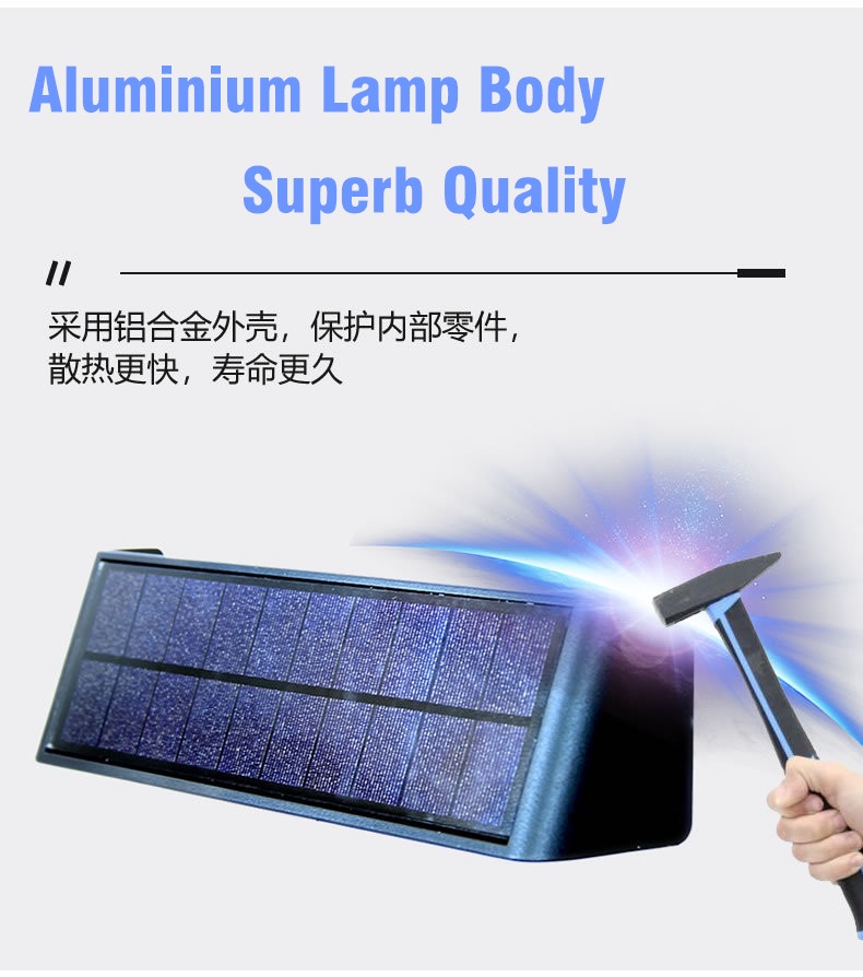 SolarTiger Solar Wall Light LED Waterproof Outdoor Lighting for Garden ...